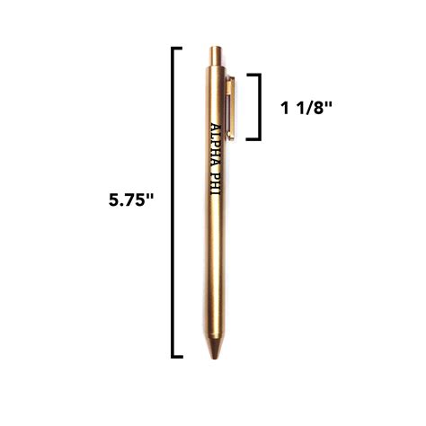 Alpha Phi Gold Pen With Black Block Font 4 Pack A Phi Etsy