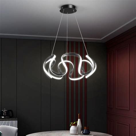 ثريا Ribbon Led Simig Lightingضوء قلادة