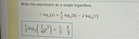Write The Expression As A Single