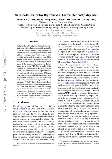 Pdf Multi Modal Contrastive Representation Learning For Entity Alignment