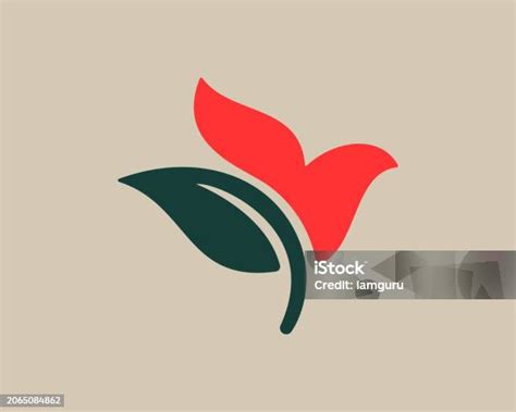 추상적인 새와 나뭇잎 로고입니다 팔콘 호크 로고 타입 크리 에이 티브 독수리 기호입니다 식물 숲 공원 기호입니다 벡터 일러스트 레이 션 0명에 대한 스톡 벡터 아트 및 기타