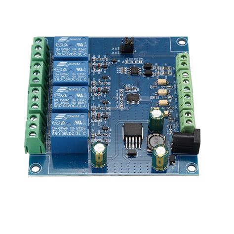 V Modbus Rtu Channels Relay Module Rs Ttl Anti Reverse Connection Robozar