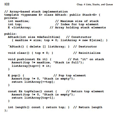 Try Both The Astack Class And The Lstack From The