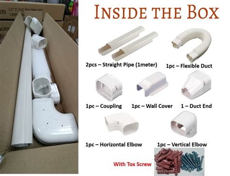 3x2 5 Pvc Copper Pipe Cladding Molding Set For Aircon Good For 1hp 2hp Lazada Ph