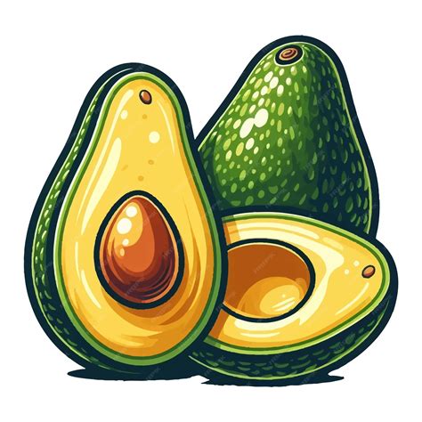 Premium Vector Avocado Vector Illustration