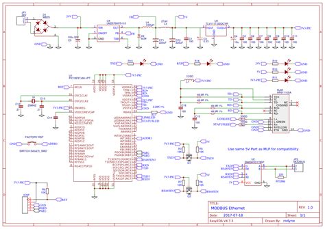 Ethernet Modbus Gateway Copy Copy Easyeda Open Source Hardware Lab