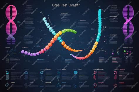 Premium Photo Dna Test Infographic Genome Sequence Map Chromosome Architecture And Genetic
