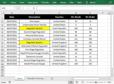 Java Find And Highlight Data In Excel