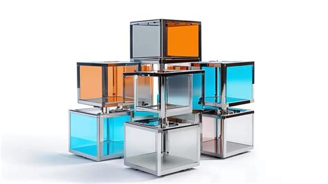 Modular Cube Rack For Customizable Storage Premium Ai Generated Image
