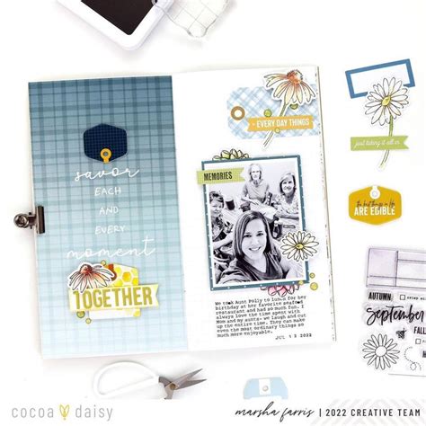 Marsha On Instagram Heres A Travelers Notebook Layout I Created Using The Daisy Fields