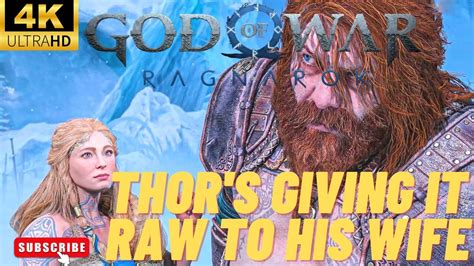 God Of War Ragnarok Atreus Eavesdropping Thor Having Sex With His