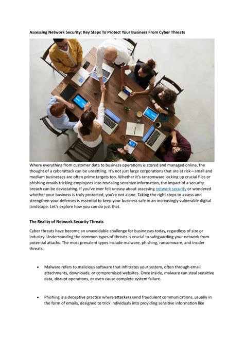 Ppt Assessing Network Security Key Steps To Protect Your Business