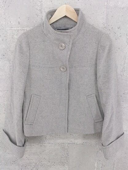 Michel Klein ミッシェル クラン 長袖 ジャケット コート 38 グレー 1002799131445 ジャケット、ブレザー ｜売買