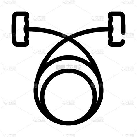 线陶工具线图标矢量插图