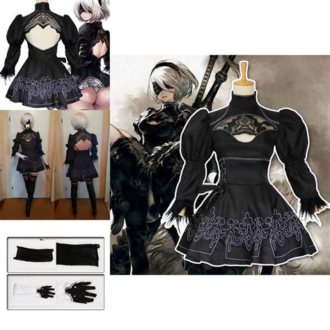 And Detailed Comfortable Nier Automata 2b Yorha No2 Cosplay Costume