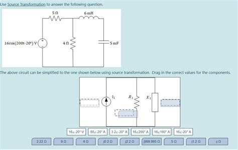 Solved Use Source Transformation To Answer The Following