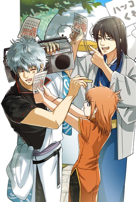 Sakata Gintoki Kagura Katsura Kotarou And Elizabeth Gintama Drawn By Shinomy Danbooru