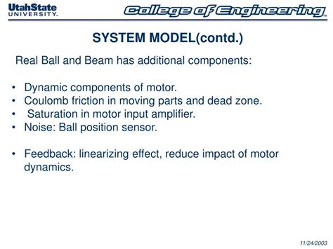 Ppt Mcfarlane Glover Loop Shaping Method For A Ball And Beam