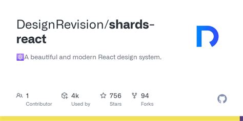 Github Designrevision Shards React ⚛️a Beautiful And Modern React Design System