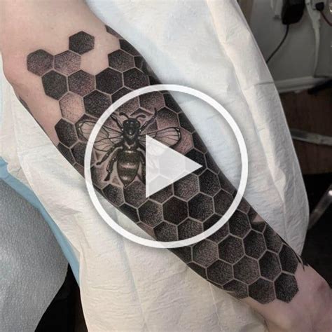 Honeycomb And Bee By Tommy Sisneros All Sacred Tattoo Edgewater