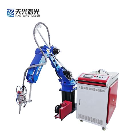 1500w Automatic 6 Axis Robot Arm Fiber Laser Robotic Welding Machine For Corner Welding China