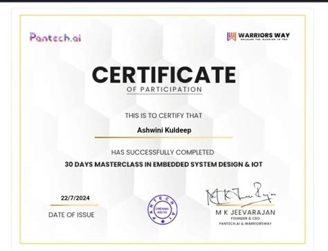 Ashwini Kuldeep On Linkedin Embeddedsystems Iot Pantechai Learningjourney Techskills
