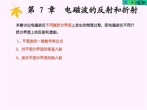 电磁场与电磁波第7章分界面上的反射与透射word文档在线阅读与下载无忧文档