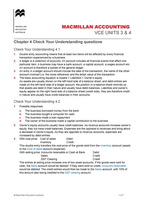 Workbook Answers 04 989233 Docx Macmillan Accounting Vce Units 3 And 4