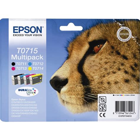Original Epson T Cmyk Multipack Ink Cartridges C T Cheetah Epson Stylus Sx