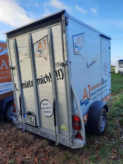 Sirius G255 Alu Kofferanhänger Mieten A1 Anhängercenter Bei Bremen
