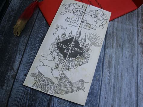 Карта Мародеров. The Marauder’s map на заказ в интернет-магазине ...