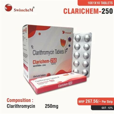 Clarithromycin Tablets Ip 250 Mg At ₹ 267 56 Box In Panchkula Id 2855718417291