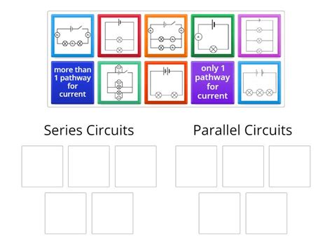 Sorting Parallel And Series Circuits Group Sort