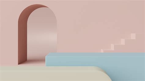 3d 지구 톤 모형 및 제품 보여주기 위한 기하학적 모양이 있는 최소 연단 프레젠테이션용 디스플레이 스탠드 0명에 대한 스톡