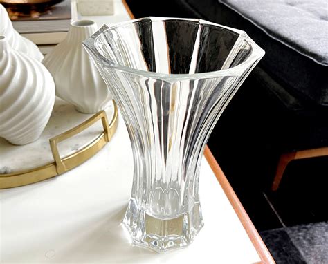 Lead Crystal Flared Vase Etsy