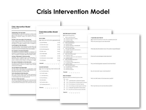 Crisis Intervention Model Teaching Resources