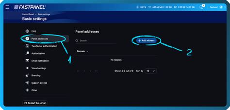 Set Panel Address Fastpanel Knowledge Base