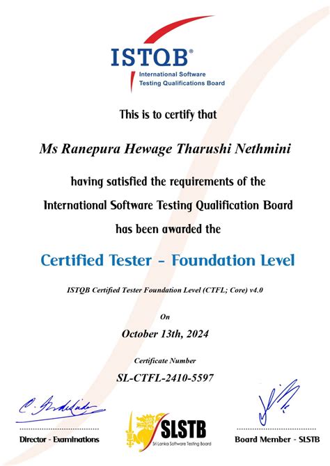 Tharushi Nethmini On Linkedin Istqb Certification Qualityassurance Softwaretesting… 23