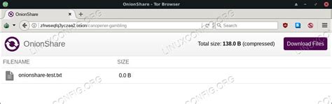 Share Files Securely With Onionshare Linux Tutorials Learn Linux Configuration