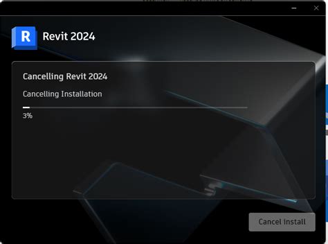 solved revit 2024 2 cancelling installation stuck at 3 cannot