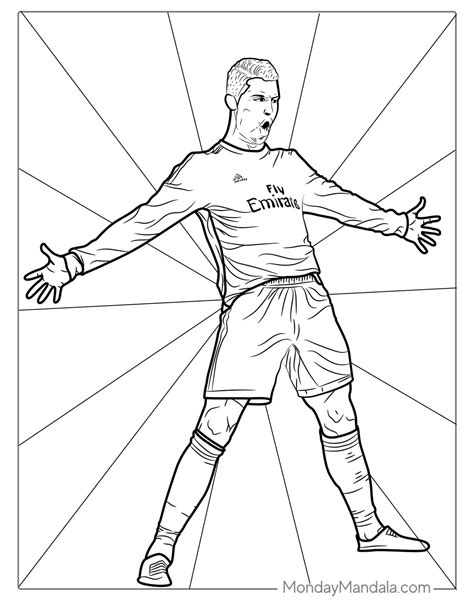 Cristiano Ronaldo Coloring Pages Jenny Printable
