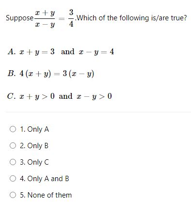 Solved Suppose Xyx Y Which Of The Following Is Are Chegg Com