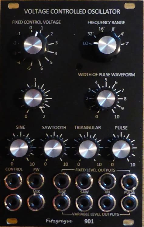 Fitzgreyve Synthesis 901 Voltage Controlled Oscillator Eurorack Module On Modulargrid