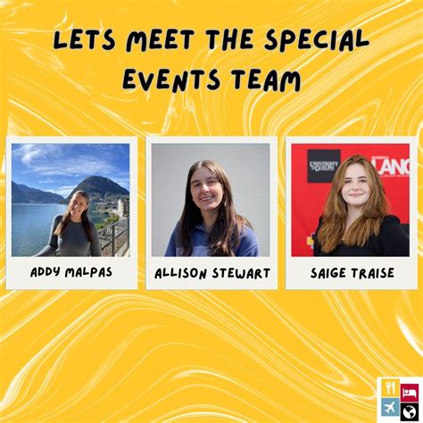 Lets Meet Addy Allison And Saige From The Special Events Team Meet