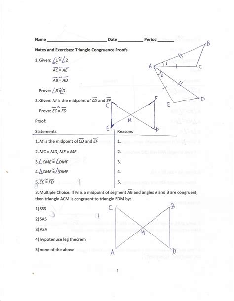 Cpctc Proofs Worksheet With Answers Printable Word Searches