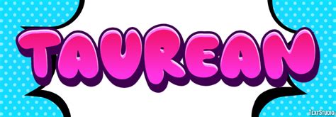 Taurean Text Effect And Logo Design Name