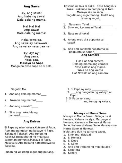 Maliit Na Babasahin Pdf