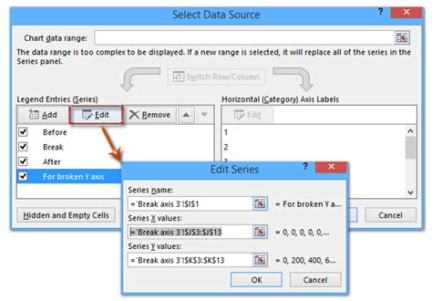 How To Break Chart Axis In Excel