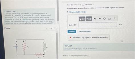 Solved Find The Value Of Δib Δt At Time T Express Your