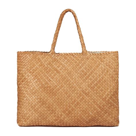 The Classic Elena Woven Handbag Premium Leather Vintage Leather